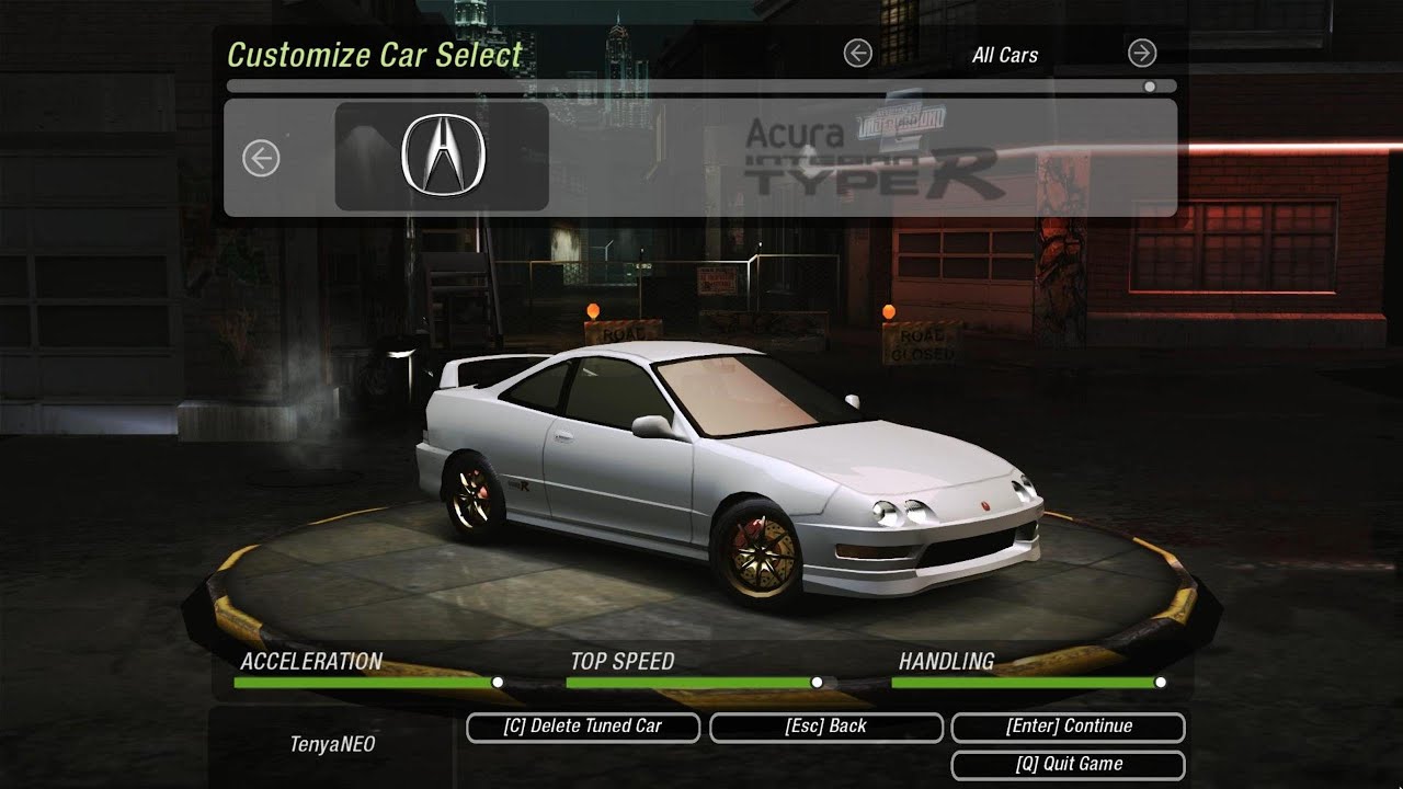 NFS Underground 2 l Honda Integra Type-R DC2 - YouTube