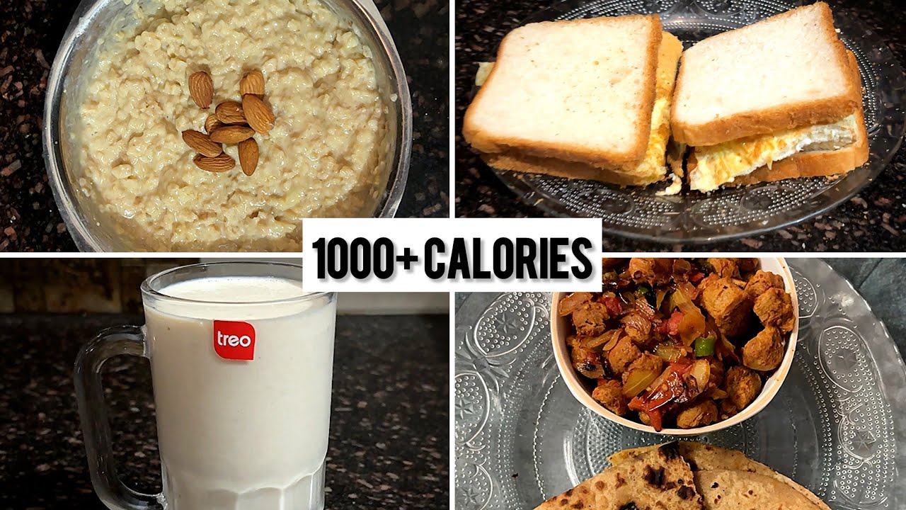 4 Easy Bulking Meals With 1000+ Calories | High-Calorie Meal Prep for ...