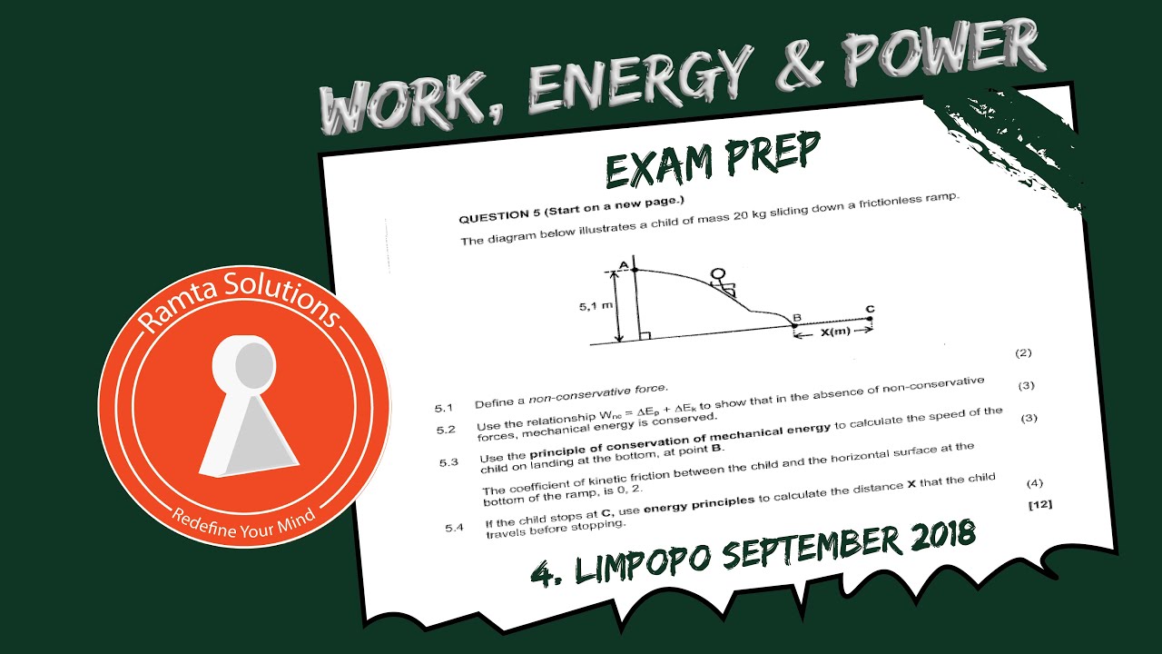 Work, Energy and Power | Past Papers 4 (LP Sept 2018) - YouTube