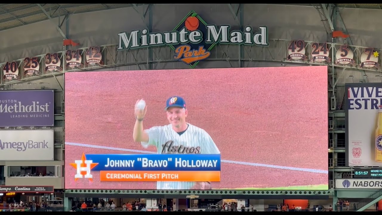 ASTROS = Throwing First Pitch Dream Come True - YouTube