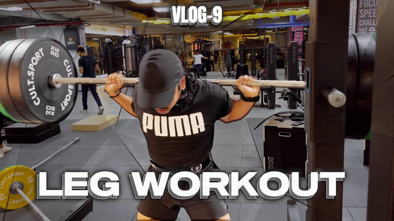 VLOG-9 | LEG WORKOUT WITH GYM BRO! - YouTube