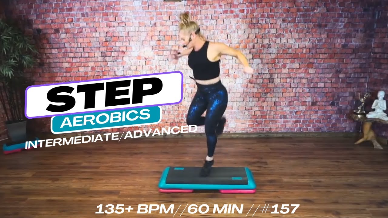 CALORIE BLASTING STEP AEROBICS WORKOUT!! Intermediate to Advanced 135 ...