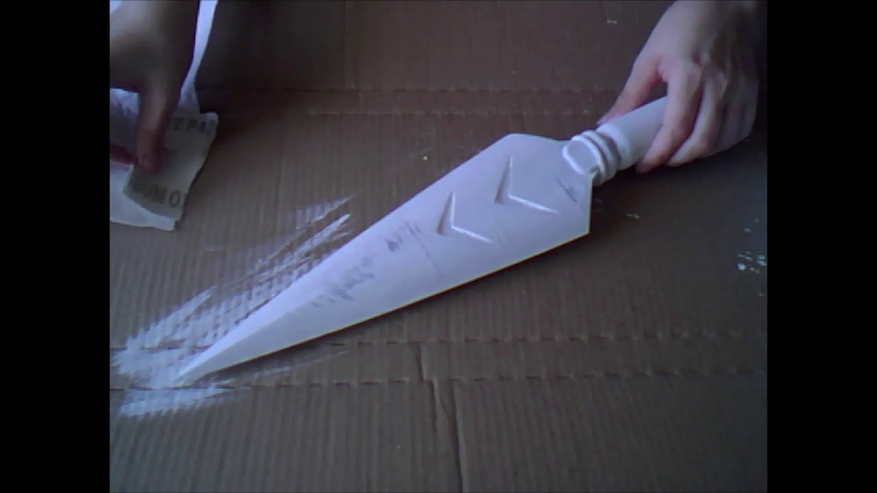 How to: Princess Mononoke Dagger - Part 1: Priming & Sanding - YouTube