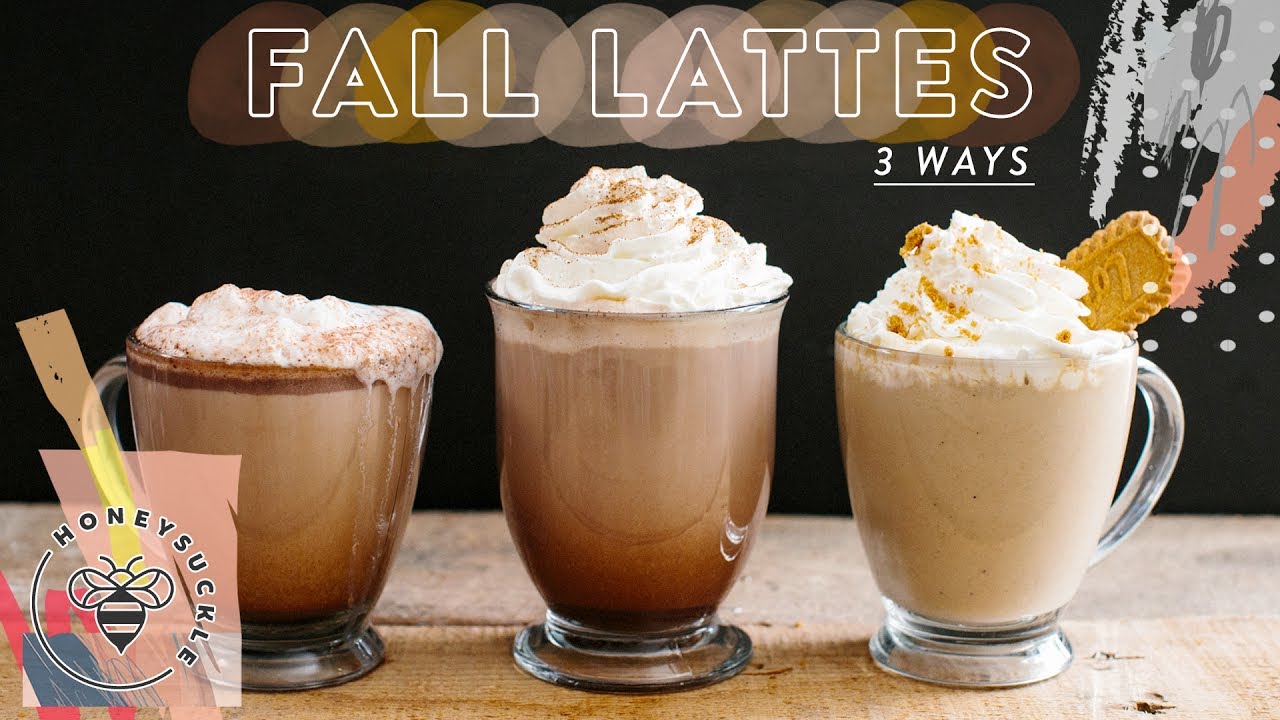 3 EASY FALL LATTES | HONEYSUCKLE - YouTube
