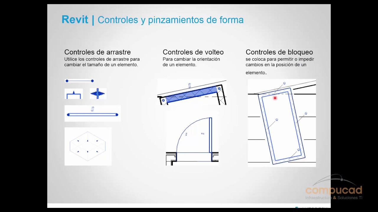 Revit 15 Control y Pinzamientos Grips - YouTube