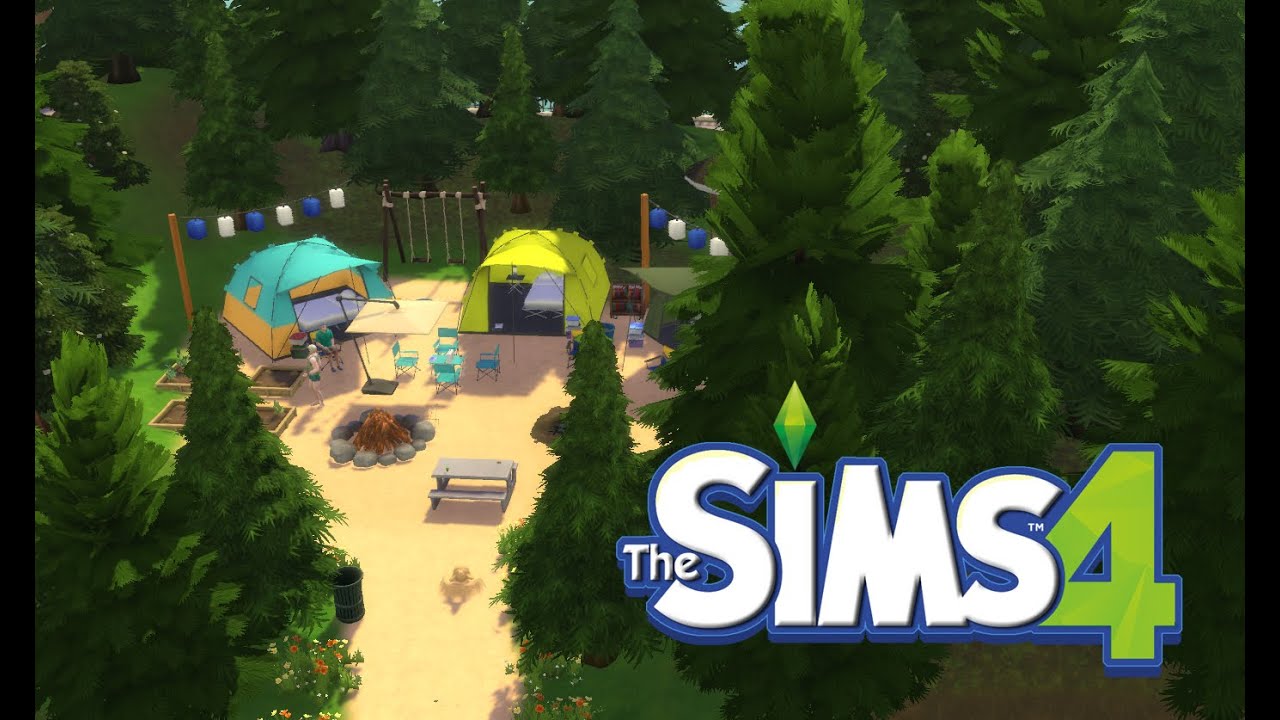 Forest Campground ㇱ SIMS 4 / Speed Build #4 - YouTube