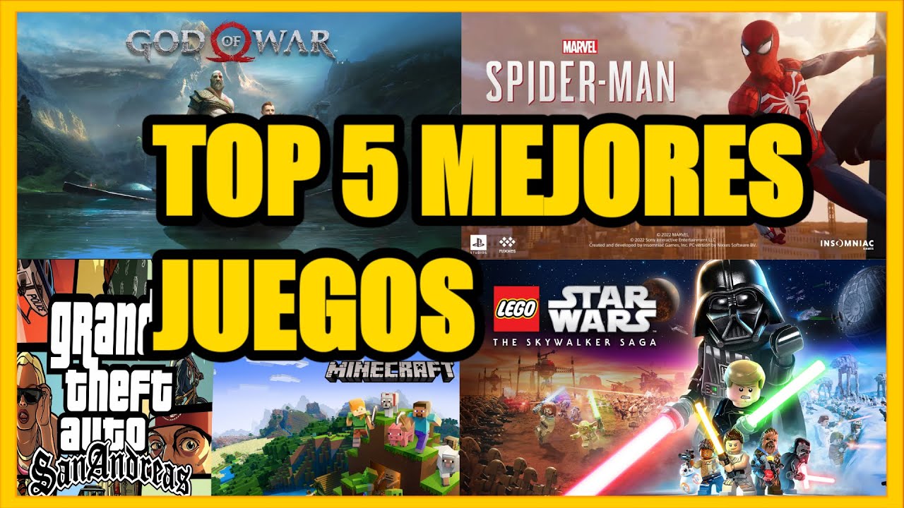TOP 5 MEJORES VIDEOJUEGOS QUE EH JUGADO Y DEBES JUGAR - YouTube