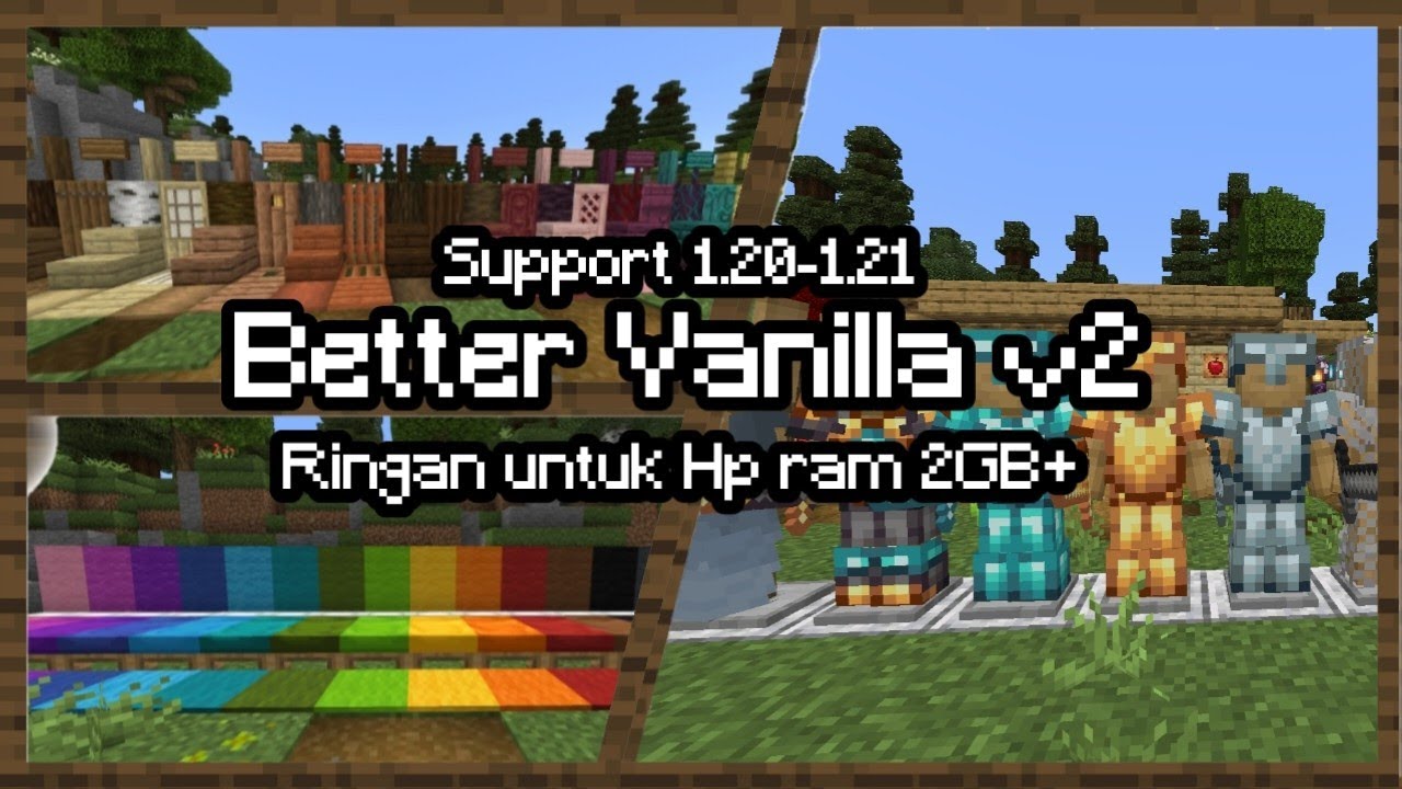 Better Vanilla v2 | Texture pack 16x16 1.21+ sangat ringan untuk Hp ram ...