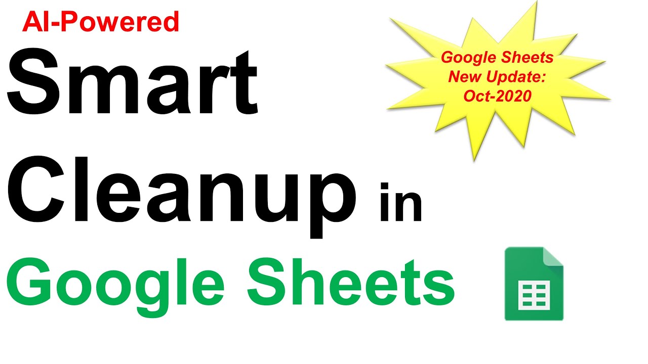 Smart Cleanup in Google Sheets || Cleanup Suggestions || Column Stats 💥 ...