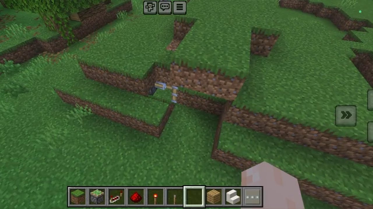 How to make underground secret base entrance? ( Minecraft) Step by step ...