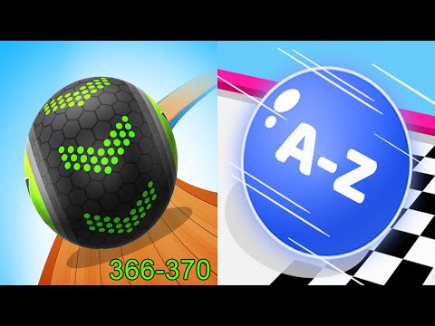 Going Balls VS AZ Run Android iOS Gameplay (Level 366-370)