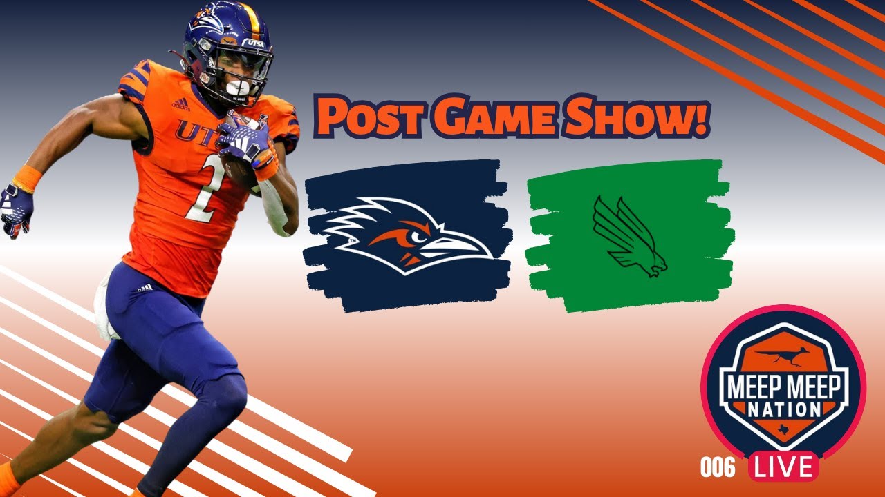 Meep Meep Nation Postgame Show | UTSA Football vs. North Texas - YouTube