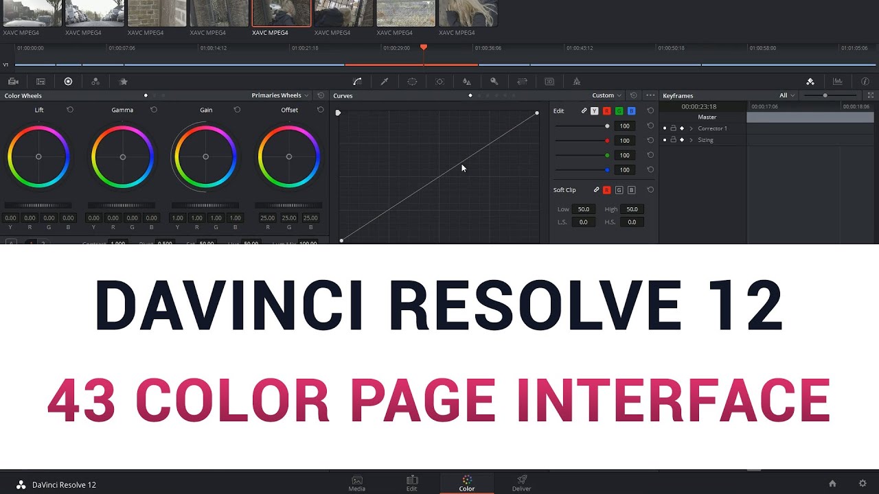 DaVinci Resolve 12 - 43 Color Page Interface - YouTube