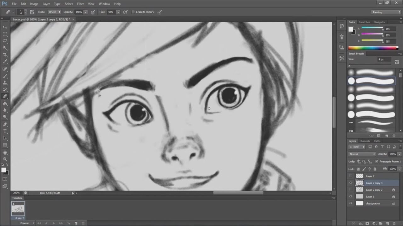 Tracer (Overwatch) Speed Drawing - YouTube