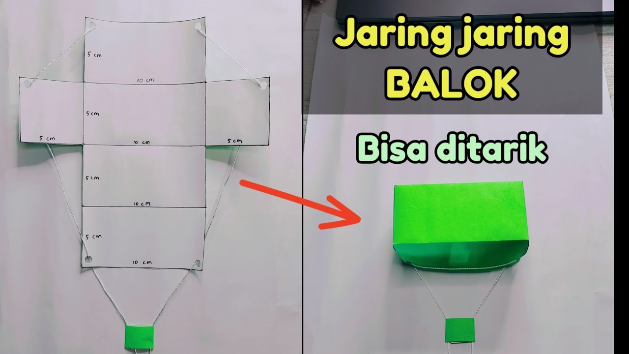 Tutorial Membuat Jaring Jaring Balok yang bisa ditarik - YouTube