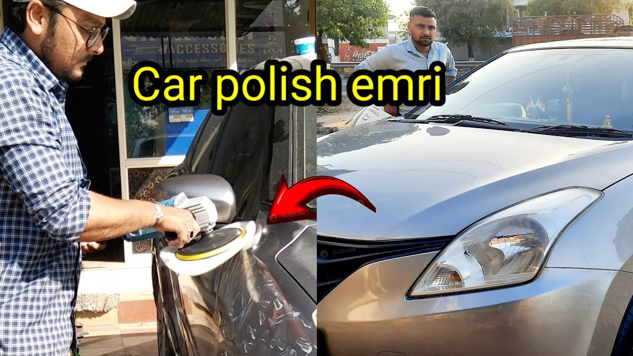 Car polish emri cut | best car head light buffing and car polishing # ...