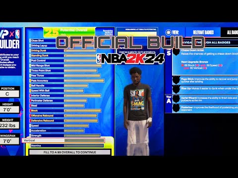 My Official 2-Way Big Man Build!!!!!!!! NBA2K24 - YouTube