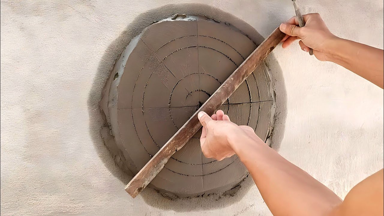 Great for making a four-petaled, propeller-shaped flower out of cement ...