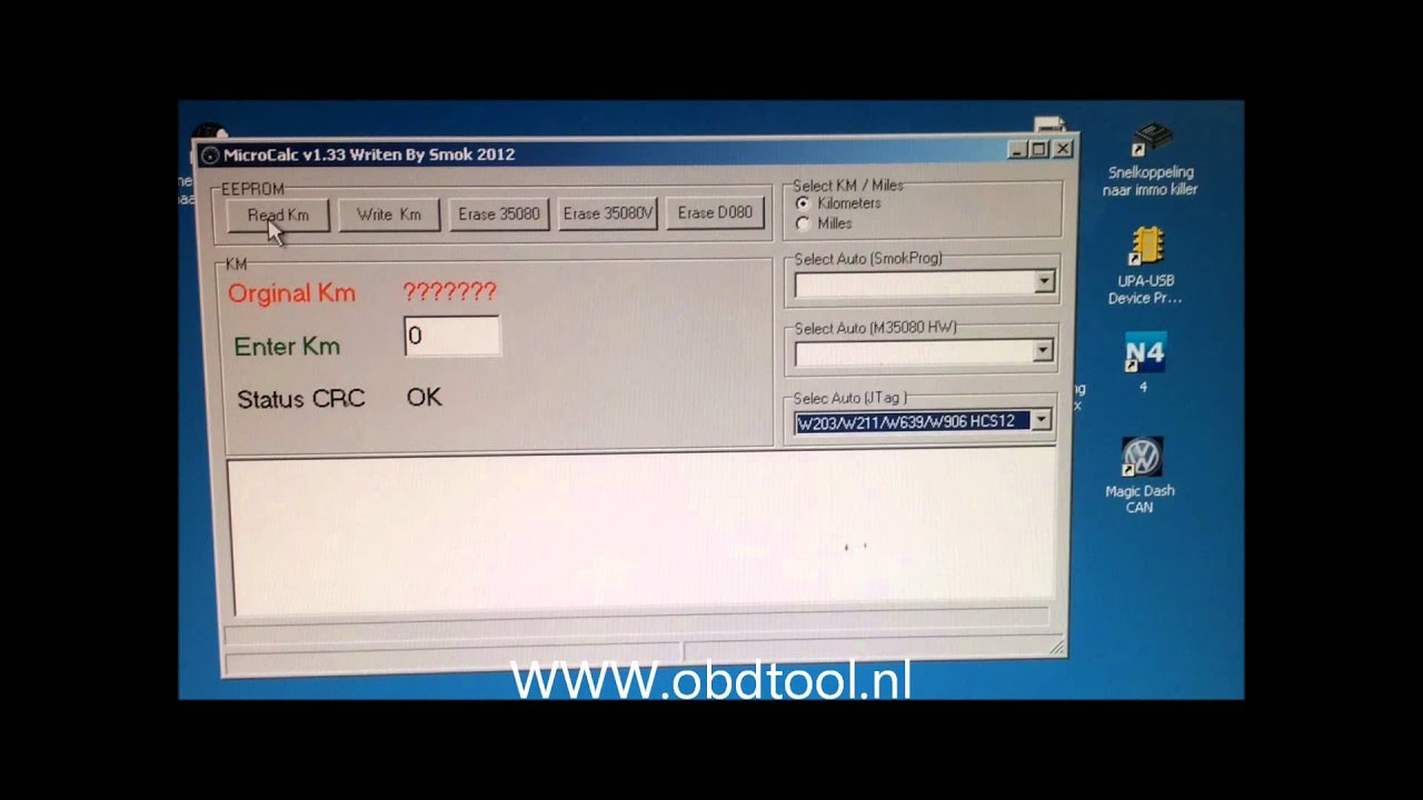 Smok tools, W211 key module, 9S12 programmer, secured - YouTube