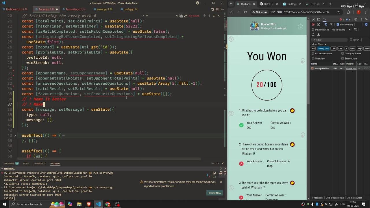 Making a Multiplayer Quiz Game | React & Golang #62 - YouTube