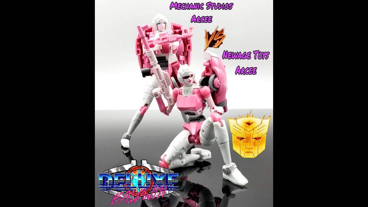 Newage Toys Arcee VS Mechanic Studios Arcee. Legend Scale. Deluxe ...