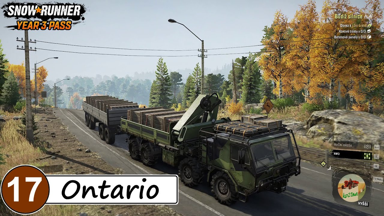 SnowRunner year 3 pass - Ontario #17 - zprovoznění druhé brány na ...
