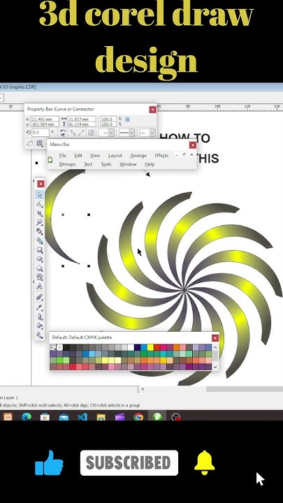3D DESIGN IN CORELDRAW #coreldrawtutorial | how to use coreldraw - YouTube