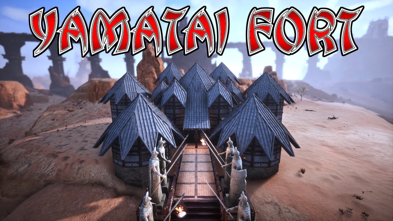 Conan Exiles: Yamatai Fort Speed Build - YouTube