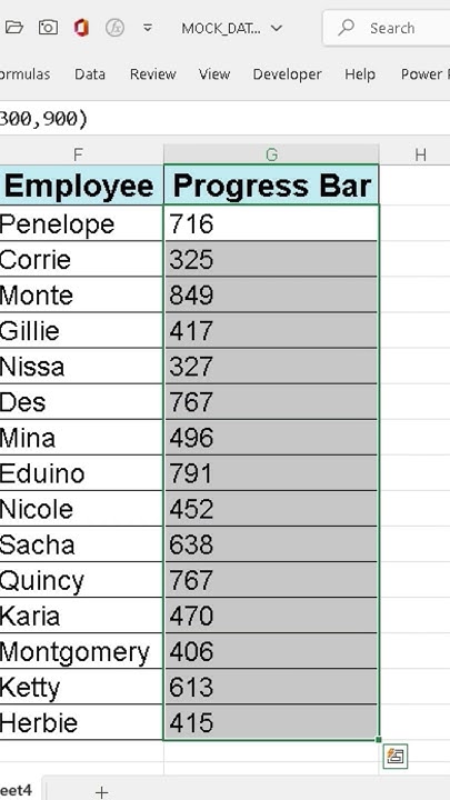 Excel Quick Tip: Instant Data Bars with Quick Analysis Tool! - YouTube