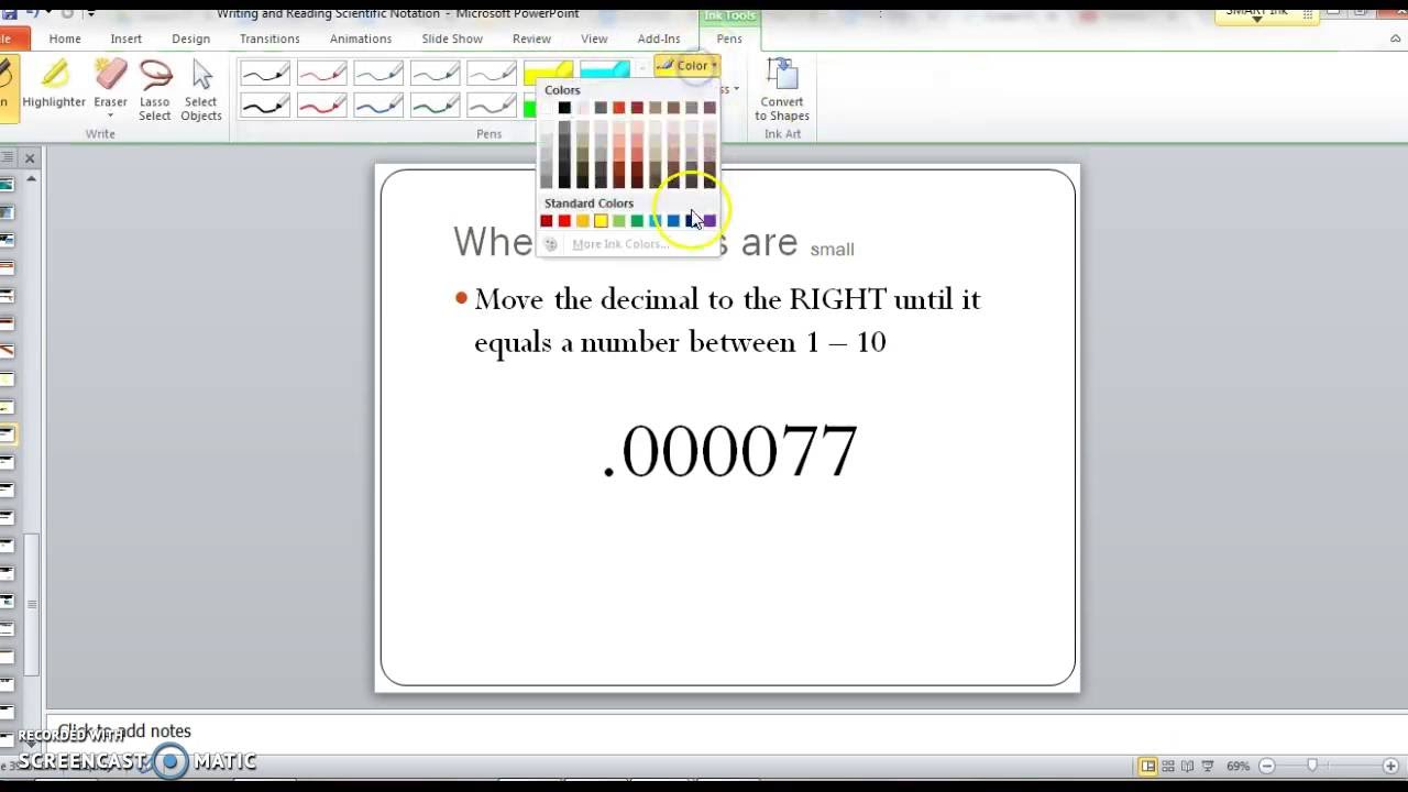 Flipped Classroom_Small Numbers in Scientific Notation - YouTube