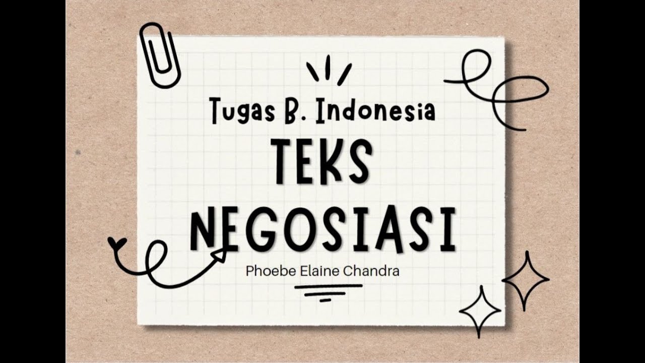 Teks Negosiasi Pemilihan Calon Ketua OSIS - Phoebe Elaine Chandra - YouTube