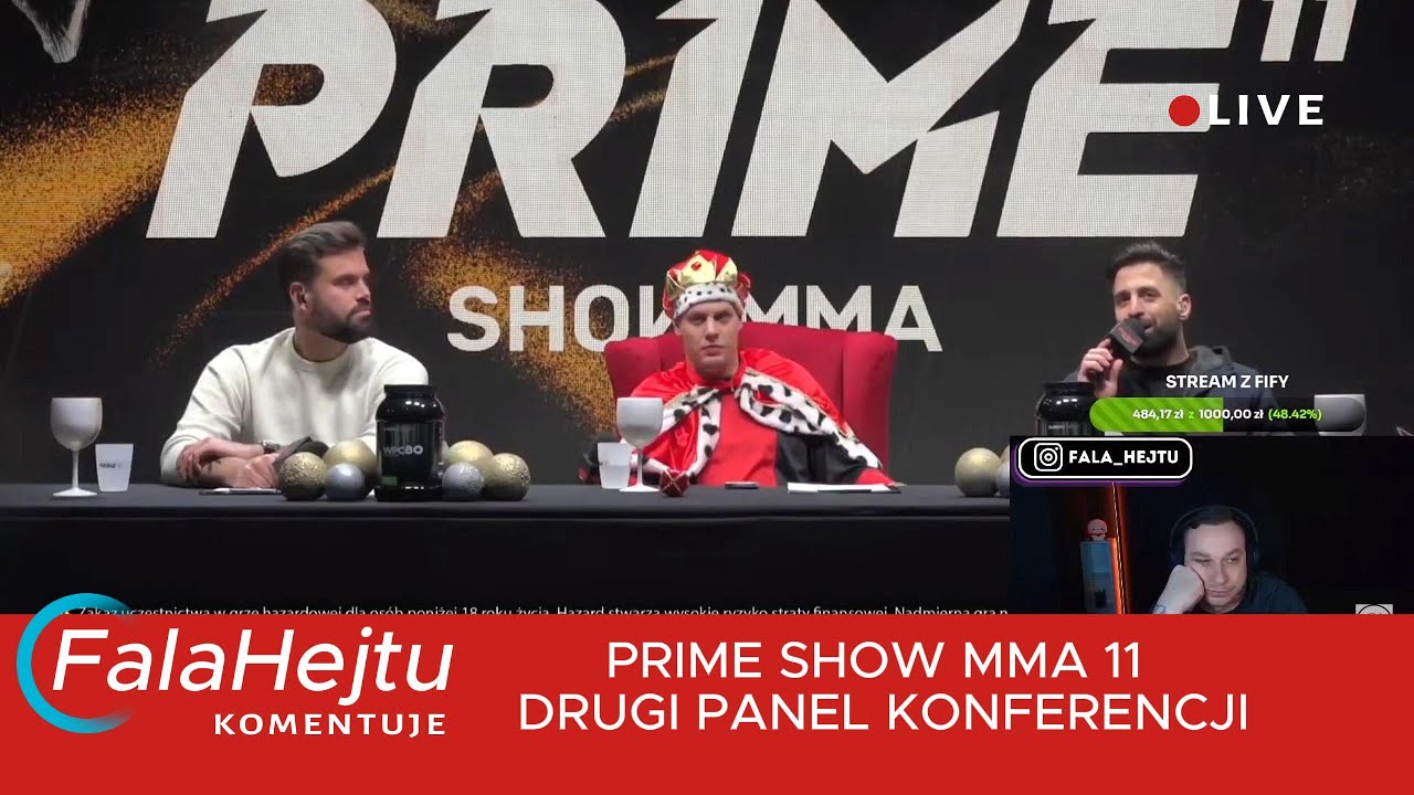 Drugi Panel Konferencji PRIME SHOW MMA 11 #falahejtu #stream # ...