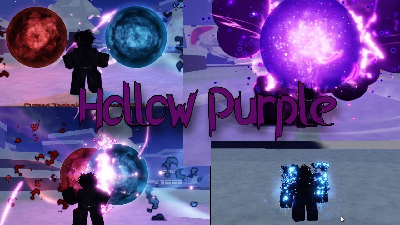 CRAZY NEW HOLLOW PURPLE ON ROBLOX - YouTube