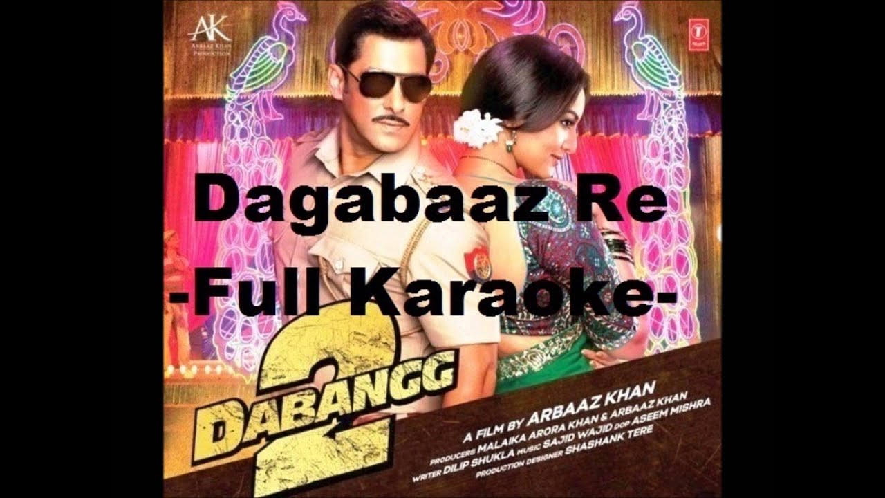 Dagabaaz Re Full Clean Karaoke With Lyrics - Dabangg 2....x...x ...