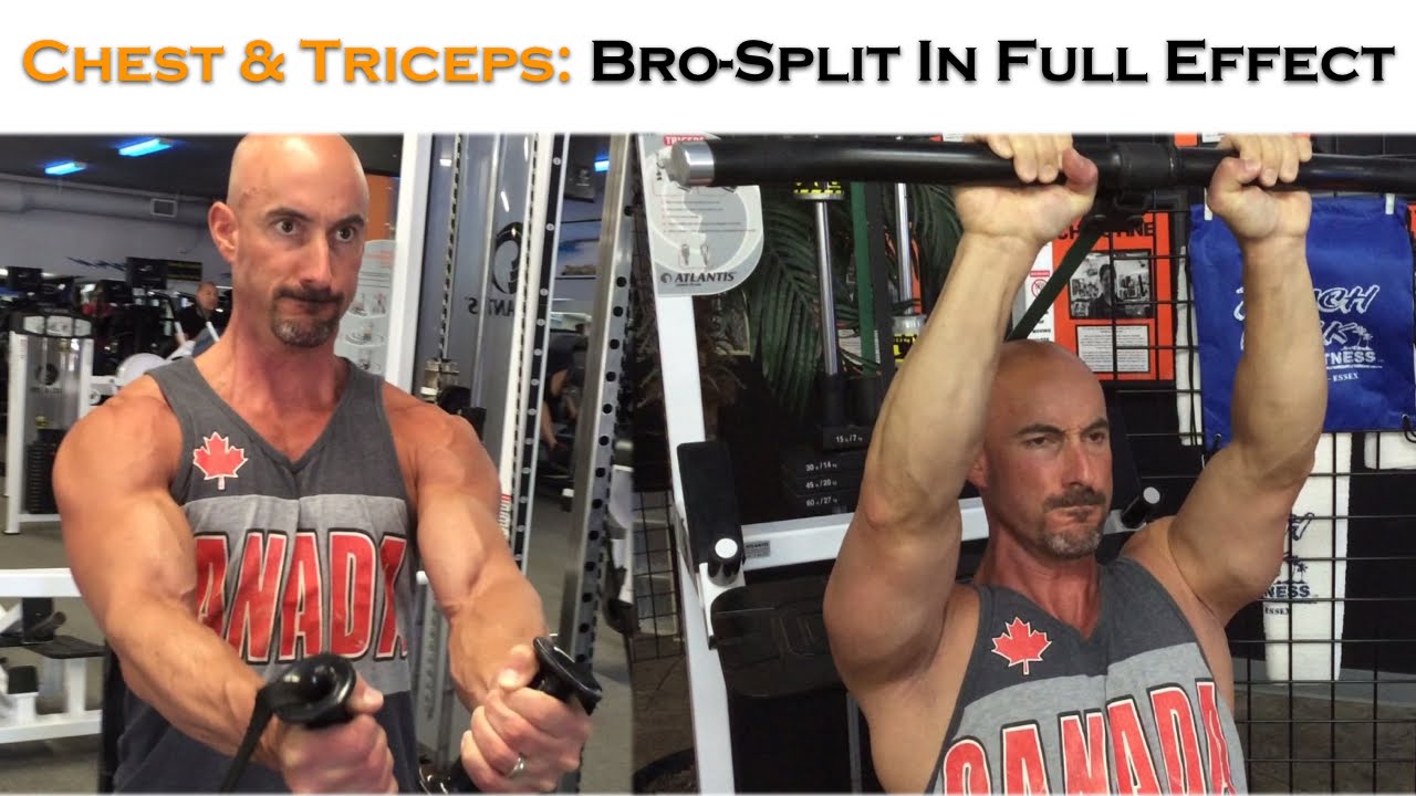 Chest and Triceps Workout - Bro-Split In Full Effect - YouTube