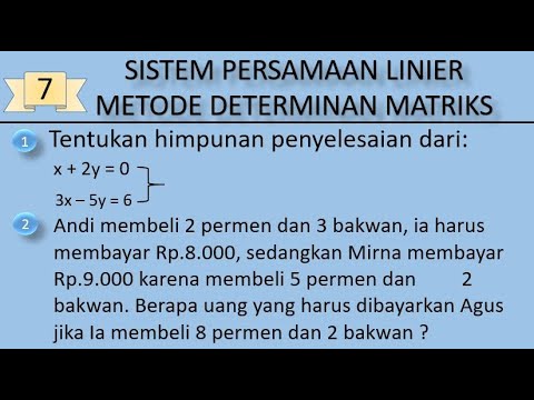 Sistem Persamaan Linear Metode Determinan