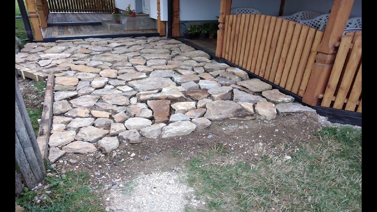 How i build a STONE PATH from natural stone! - YouTube