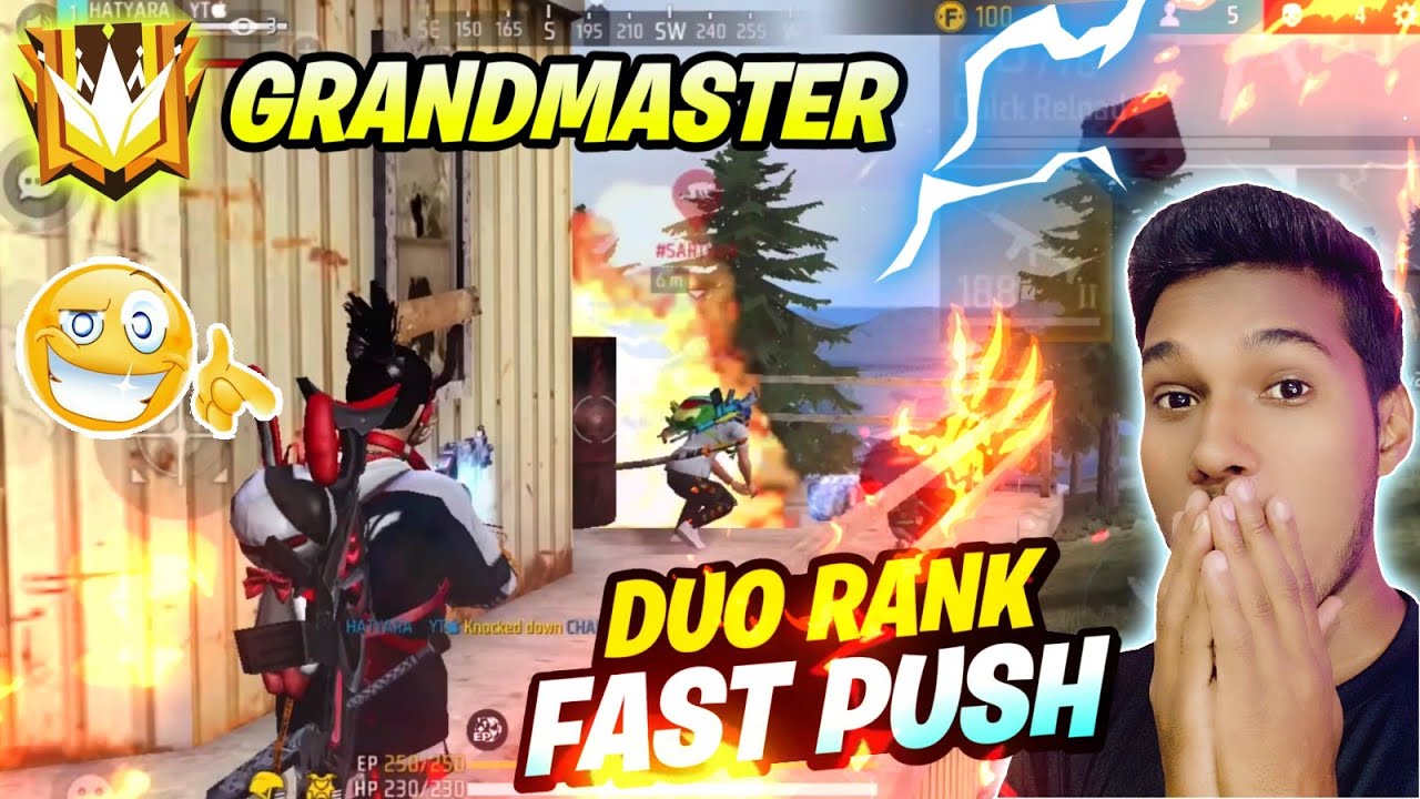 DUO RANK FAST PUSH FREE FIRE | HOW TO PUSH DUO FAST RANK PUSH ...