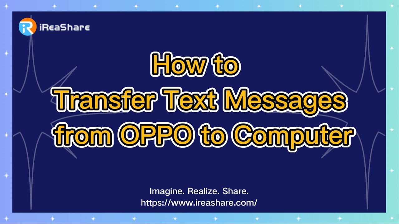 How to Transfer Text Messages from OPPO to PC via Simple Taps - YouTube