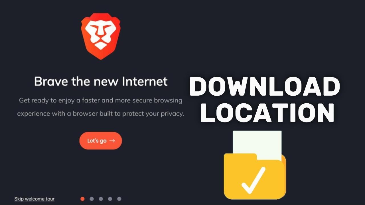 How to Change Download Location in Brave browser - YouTube