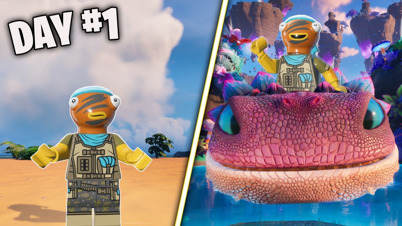 I Survived 100 Days on Lost Isles in LEGO Fortnite! (Day 1-5) - YouTube