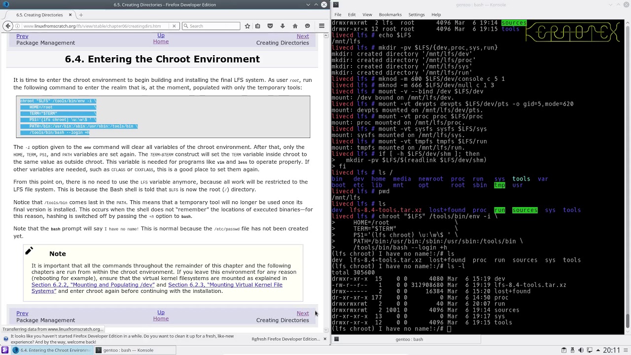 2 Of 3 How To Build Linux From Scratch Lfs 84 By Kernotex Part 2 Youtube
