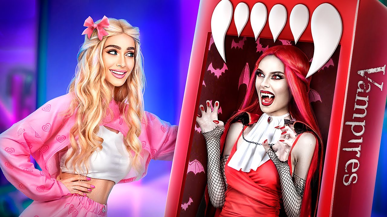 How to Become a Vampire in Real Life! Makeover from Barbie to Vampire ...