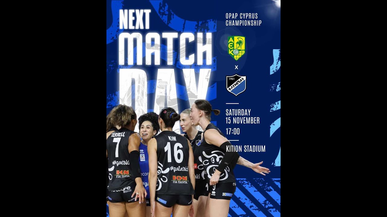 Cyprus Championship - AEK Volleyball Vs Olympiada Neapolis Volleyball ...