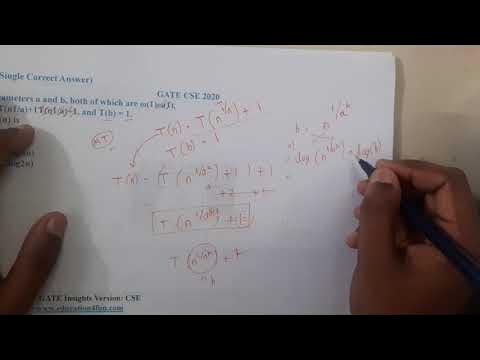 GATE CSE 2020 Q ||Algorithms || GATE Insights Version: CSE - YouTube