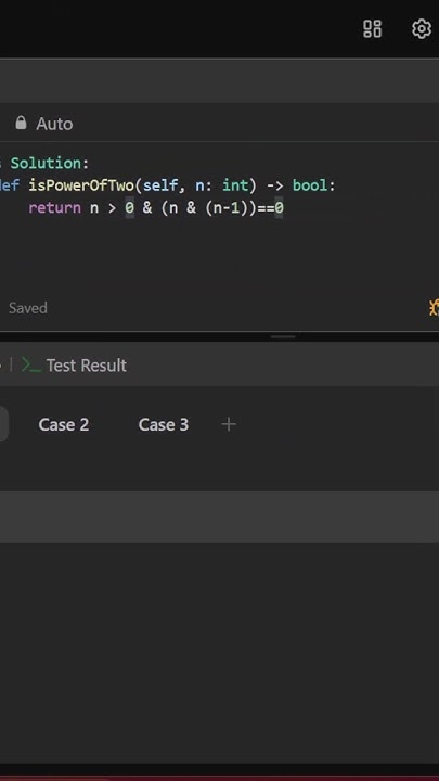 "LeetCode #231: Power of two" #shorts #coding #ytshorts - YouTube
