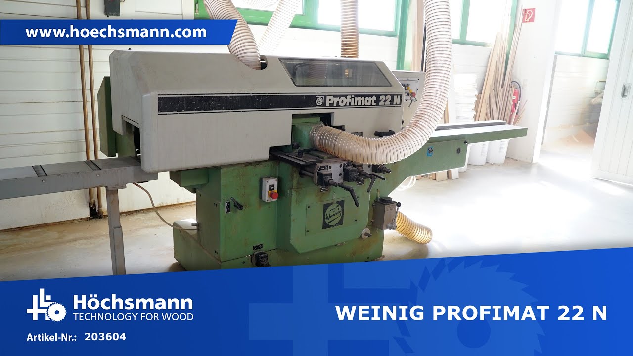 WEINIG PROFIMAT 22 N (Höchsmann Klipphausen) - YouTube