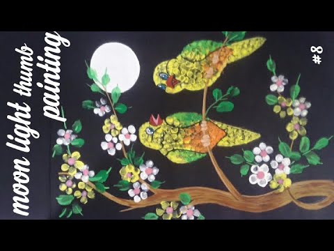 Thumb Painting / Thumb impression drawing / Thumb painting for kids ...