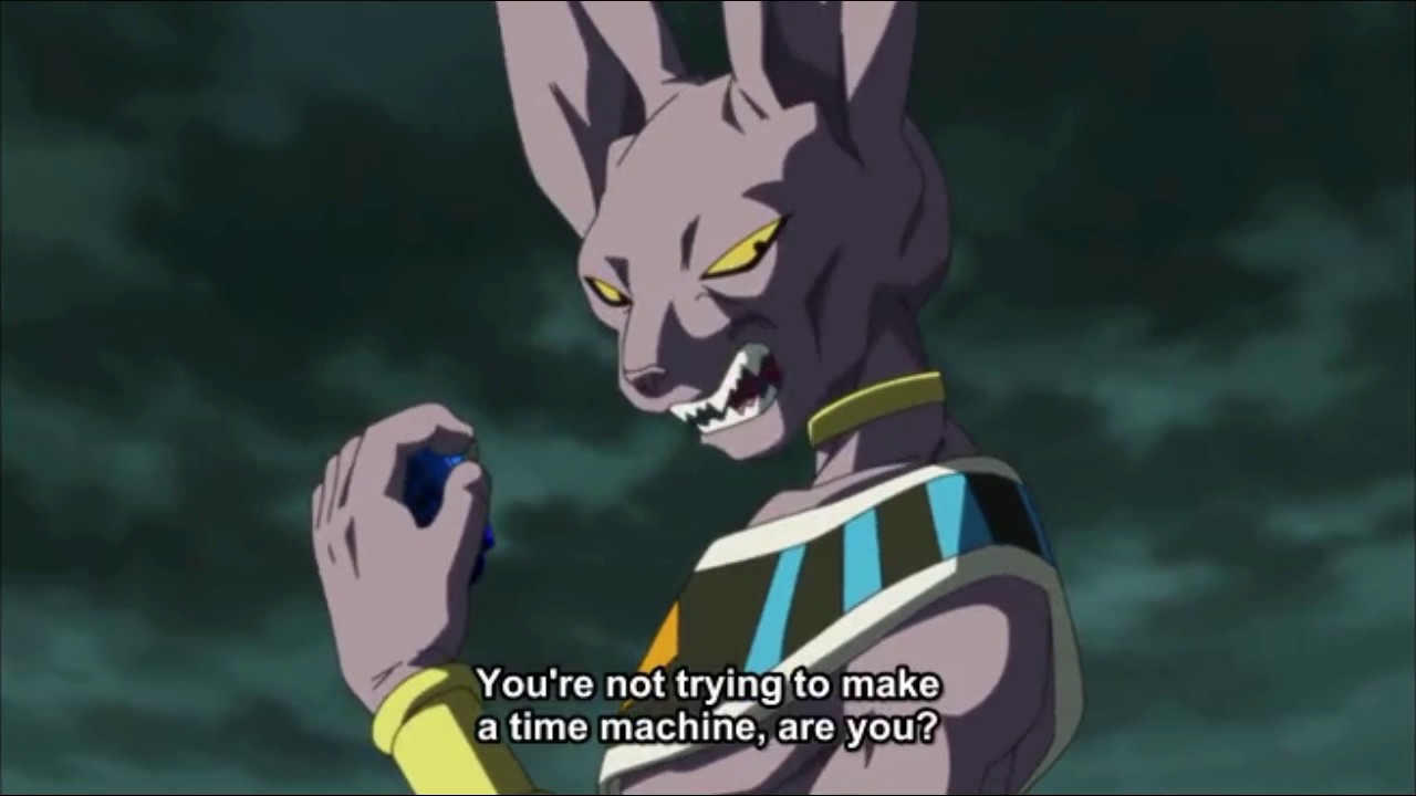 Beerus destroys Time Machine (Dragon ball super ep 68) - YouTube