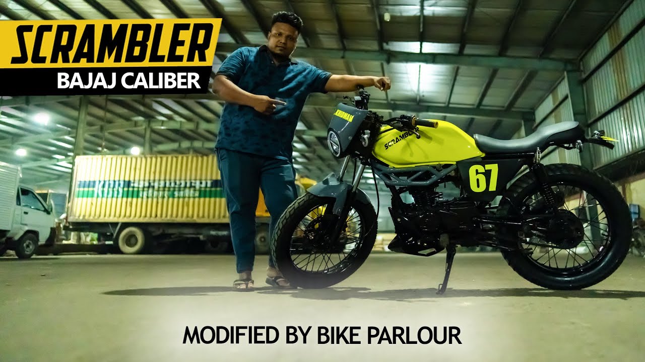 Modified Bajaj Caliber 115cc Into Scrambler Style By @BikeParlour I ...